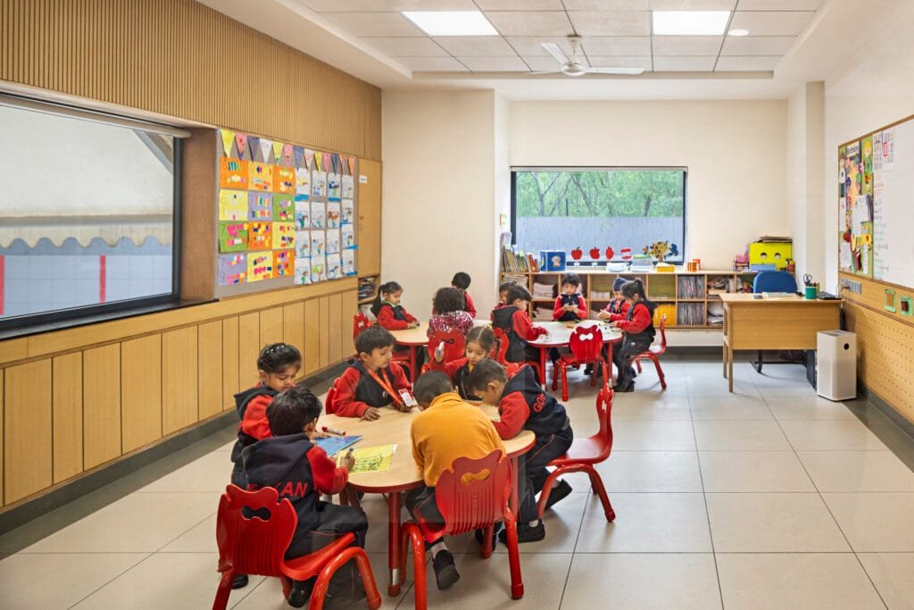 Vijay Gupta Architects transformed GD Goenka Public School in Vasant ...
